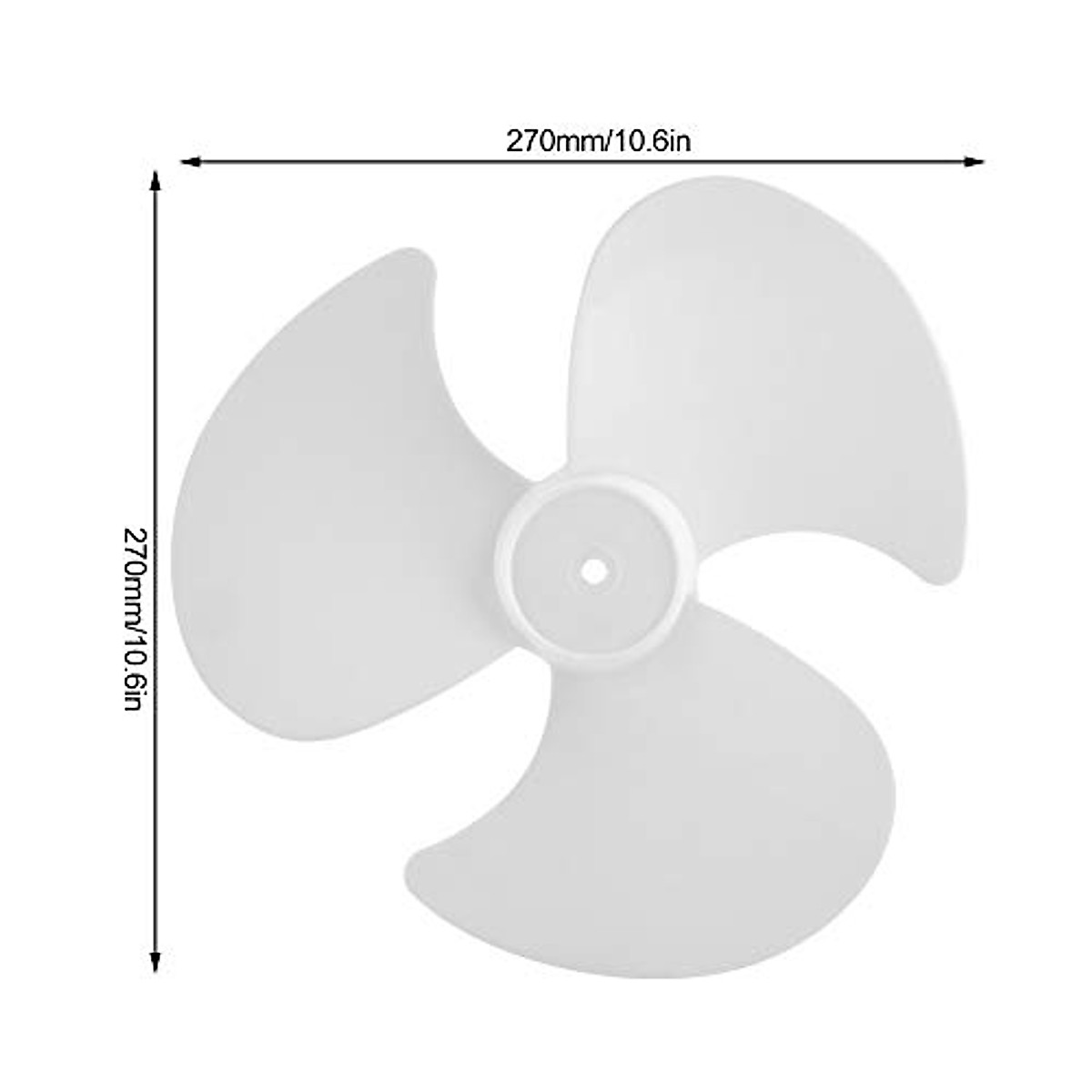 GLOGLOW Plastic Fan Blade, 2Pcs 3 Leaves Plastic Fan Blade Replacement Three Leaves Electric Fan Blades for Household Standing Pedestal Fan