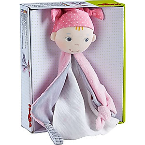 HABA Cuddly Blanket Doll Elli - Soft Lovey Baby Toy for Birth and Up (Machine Washable)