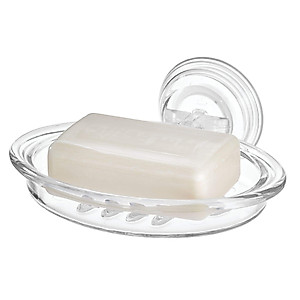 InterDesign Power Lock Suction, Soap Holder, Clear
