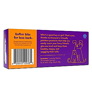 EverPaw Lancing Device Starter Kit + 30 Lancets for Diabetes Testing | Adjustable Lancing Device for Dogs and Cats| 30 Blood Glucose Lancets (10) 23g, (10) 26g and (10) 28g Lancets for Pets