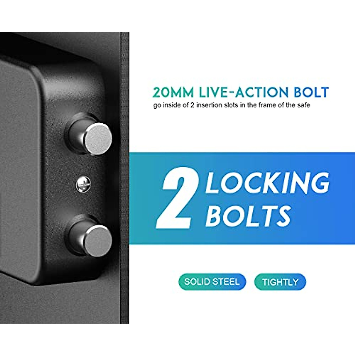 RPNB Deluxe Safe and Lock Box,Money Box,Digital Keypad Safe Box,Steel Alloy Drop Safe, Keypad Lock,Perfect for Home Office Hotel Business Jewelry Gun Cash Use Storage,1.8 Cubic Feet