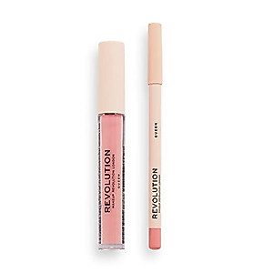 Makeup Revolution London, Lip Contour Kit, Queen, Lip Gloss & Lip Liner Duo, 1x1ml, 1x1g