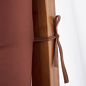 RUYICZB High Back Garden Patio Chair Cushion, Spring Summer Seasonal All Weather Replacement Adirondack Seat Pad for Indoor Outdoor Sunscreen Waterproof and Fade-Resistant Furniture Pads,Purple