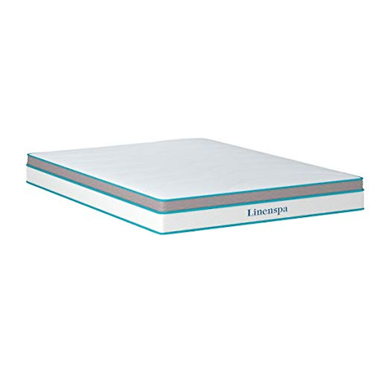 Linenspa 10 Inch Memory Foam and Spring Hybrid Mattress - Medium Feel - Bed in a Box - Quality Comfort and Adaptive Support - Breathable - Cooling - Perfect for a Guest Bedroom - Queen Size