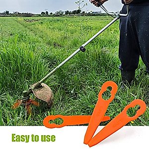 120pcs Replacement Plastic Blades Accessories for STIHL Polycut 2-2 FSA 45 Lawnmower Trimmer Grass Mowing Nylon Blades Garden Lawn Cutter