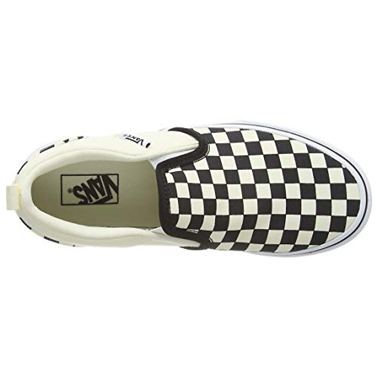 Vans YT Asher Trainers, Multicolour Checkers Black Natural Ipd, 5 US Unisex Big Kid