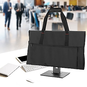 Trunab Travel Carrying Case for 27" LCD Screens and Monitors, With Padded Velvet Lining, Protective Monitor Bag Compatible With iMac* 27" and Accessories, Black (Patented Design)