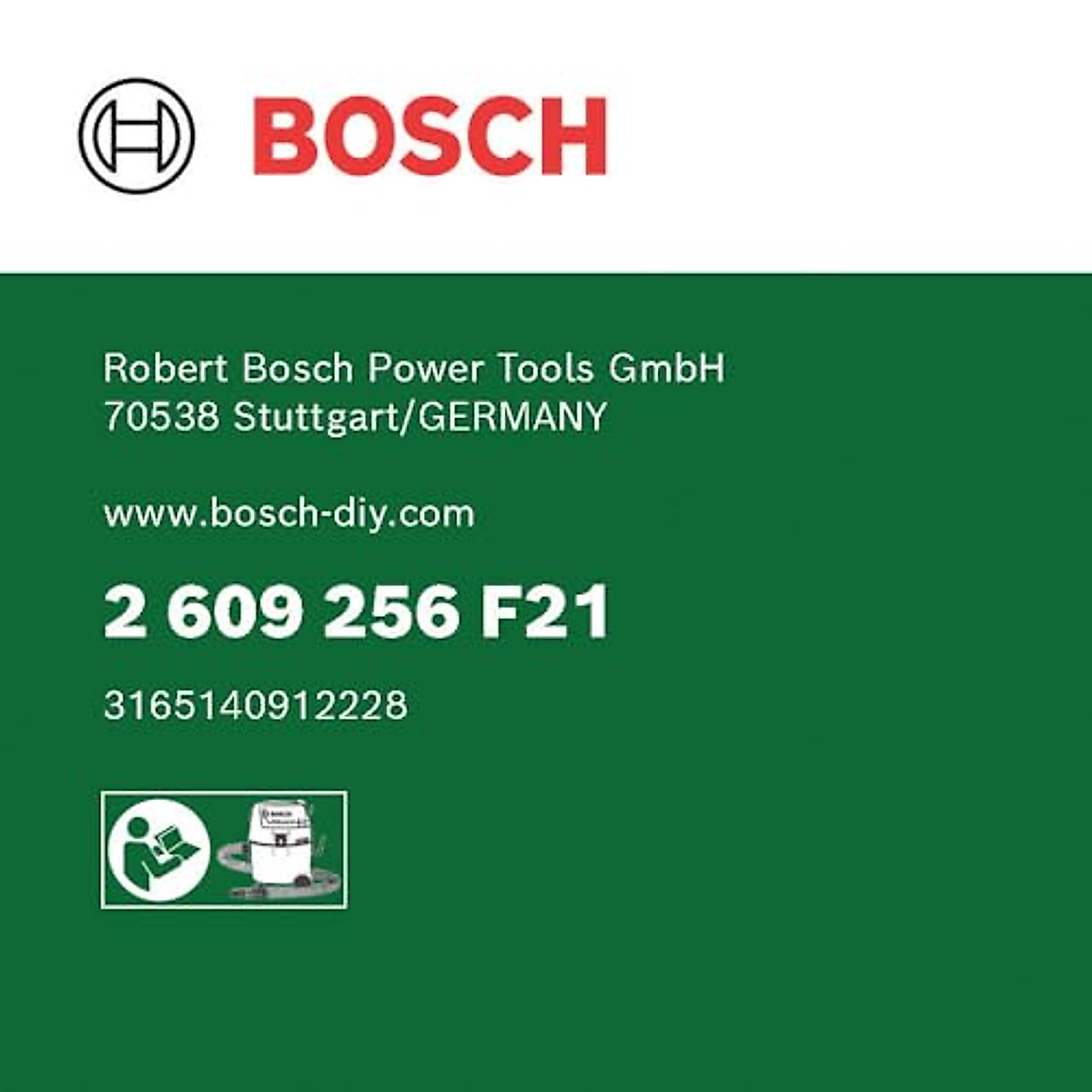 Bosch 2609256 °F21 Vacuum Cleaner Floor Nozzle No Inserts, Cedvac 20 0 W 0 V