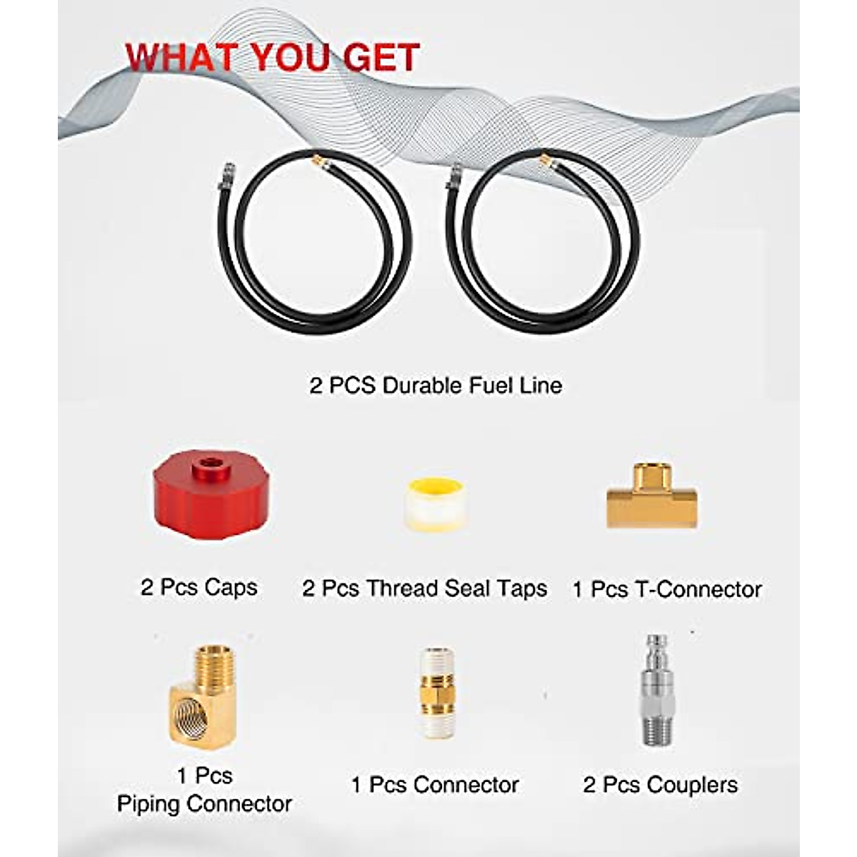 HND1.2CD Dual System Extended Run Generator Fuel Kit for Honda EU1000i, EU2000i, EU2200i, Polaris P1000i, Champion 2000, Generac and Kipor Generators (Without Fuel Tank)