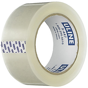 U-Line Thick Packing Tape, 3.5 mil Thick, 2" x 55 Yd, Crystal Clear, 6 Rolls (S-447)