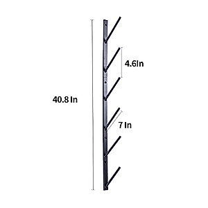 Skateboard Wall Mount, Skate Board Wall Display Hanger Rack, Snowboard Wall Mount Ski Holder, Six Floors Deck Wall Longboard Rack Storage