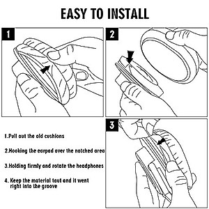 Replacement Earpads for Sony MDR-RF970R 960R RF925R RF860F RF985R, Headphones Ear Pads Cushion Headset Ear Cover with Memory Form