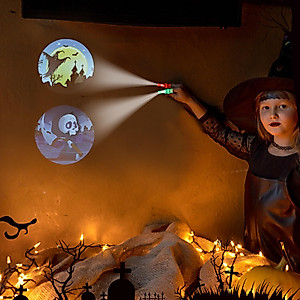 Halloween Party Favors for Kids - 36pcs LED Projection Finger Lights, Trick or Treat Light up Toys Flashlights, Glow Prizes Bulk for Halloween Dark Party Supplies Goodie Bag Stuffers