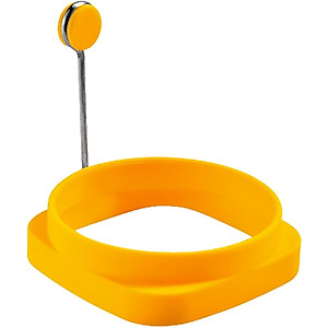 Blue Fried Egg High Temperature Resistance Flexible Food Grade Double-sided Square Round Egg Fryer Mould for Home Fried Egg Ring Egg Poachers Specialty Cookware Cookware