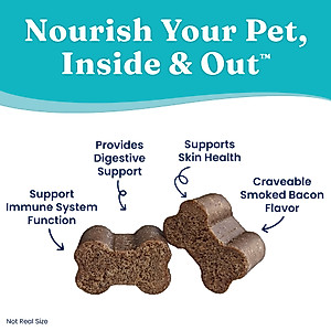 Solid Gold Dog Multivitamin - PetVites Dog Vitamins Chewable Supplement - Vitamin C, A, B12, & E Plus Probiotics & Antioxidants to Promote Immune Health & Digestive Wellness (120 Count)