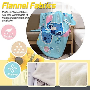 Cartoon Anime Blankets Soft Flannel Throw Blanket Gifts Suitable for Kids and Adults,Warm Home Bed Sofa Christmas/Halloween Blanket Suitable for All Season（50"X40"）