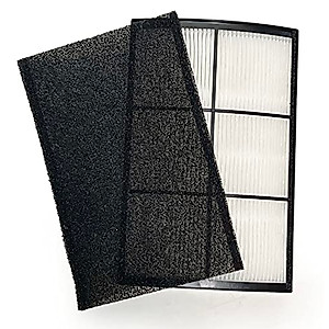 Nispira PECOMFIL Breeze Filter Replacement For Purezone Breeze Tabletop Air Purifier PECOMPAP 2-in-1 True HEPA Activated Carbon 1 Pack