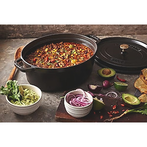 Staub Oval Dutch Oven 8.5-Quart Matte Black