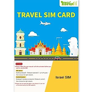 Israel SIM Card Network is Cellcom 1GB FUP per Day 15days Israel SIM Israel Cellcom SIM Card. Network Data Only