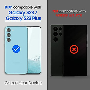 [Dome Camera Ring type] Galaxy S23 & S23 Plus Camera Protector by Whitestone [One Touch Installation] - 1 Pack