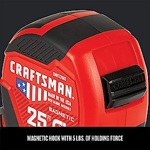 CRAFTSMAN Tape Measure, PROREACH, 25-Foot (CMHT37665S)