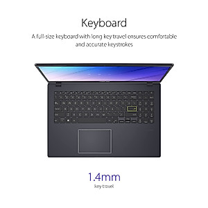 ASUS 2023 Newest Vivobook Laptop, 15.6” FHD Display, Intel Quad-Core Processor, 4GB RAM, 64GB eMMC + 256GB SD Card, Ultra Thin, Wi-Fi, Long Battery Life, Windows 11 Home in S Mode, Star Black