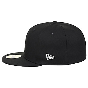New Era Blank Custom 59FIFTY Fitted Cap (7 1/2, Black/Grey UV)