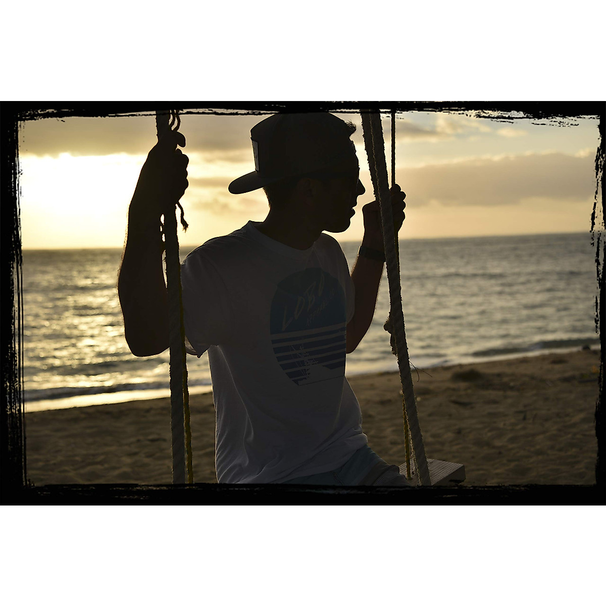 LPG Apparel Co. Mahi Vibes Cali Style Snapback Flat Brim Fishing Art Patch Series Baseball Hat Black, Large