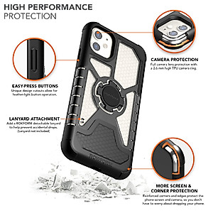 ROKFORM - iPhone 11 Case, Clear Apple Cases, Magnetic iPhone Cover with RokLock Quad Tab Twist Lock, Dual Magnet, Drop Tested Armor, Slim Crystal Series (Clear) (306120P)