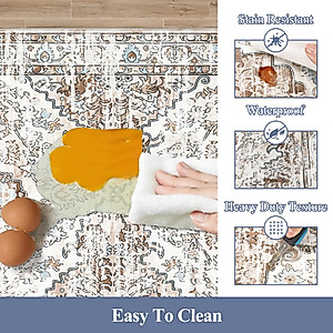 HEBE Anti Fatigue Kitchen Mat Set of 2 Non Slip Waterproof Kitchen Mats for Floor Cushioned Kitchen Rugs and Mats Comfortable Standing Desk Mat Runner for Kitchen,Home Office,Sink,Laundry