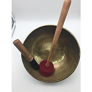 10" handmade Himalayan singing bowl, hand beaten by Nepali artisans to make magical tones by Shambhala Arts & Handcrafts