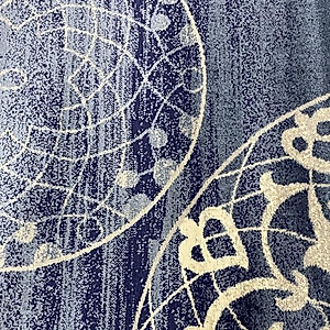 LUXE WEAVERS Cambridge 4073 Blue 8x10 Mandala Rug