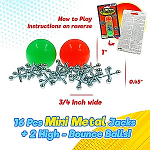 Vintage Metal Jacks Game Set: Classic Family Fun & Retro Toy