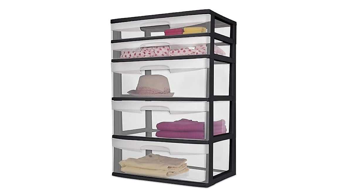 CLMSTE 5-Drawer Wide Tower - Versatile Storage Solution