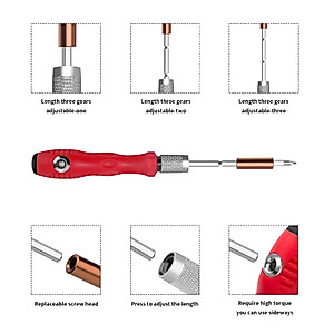 YEJANLON Precision Screwdriver Set, Professional 32-In-1 Screwdriver Tool Set With Storage Case For Mobile Phone/Tablet/Computer/Watch/Camera/Eyeglasses/Other Electronic Devices (SMALL)