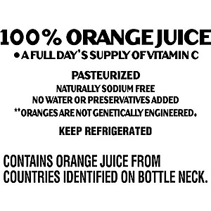 Simply Orange Juice, 89 fl oz, 100% Juice Not from Concentrate, Pulp Free