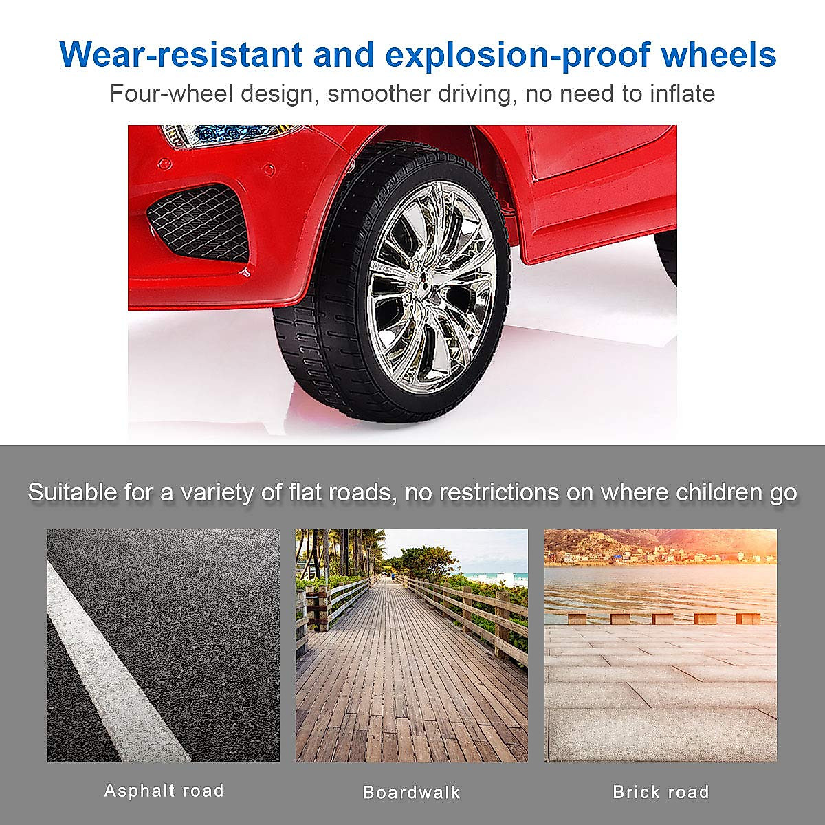 Costzon Kids Ride On Car, 6V RC Parental Remote Control & Foot Pedal Manual Modes, Battery Powered Vehicle w/LED Lights MP3 Functions, White