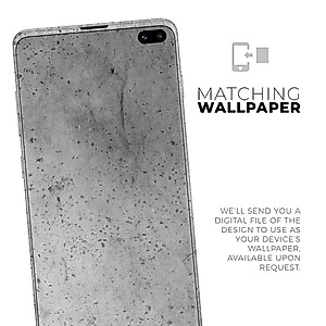 DesignSkinz Concrete Grunge Texture Protective Vinyl Decal Wrap Skin Cover Compatible with The Samsung Galaxy S20 (Screen Trim & Back Glass Skin)