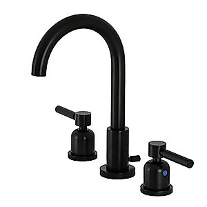 Kingston Brass FSC8920DL Concord Widespread Bathroom Faucet, Matte Black
