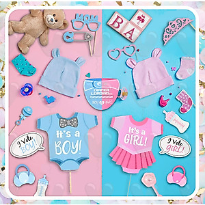 Gender Reveal Decorations Set , Gender Reveal Party Decorations, Baby Gender Reveal Party Supplies, Baby Gender Reveal Ideas, Gender Reveal Balloons Boy or Girl Gender Reveal Party Supplies Kit 80 pcs