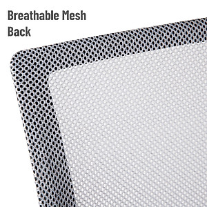 Mind Reader Wheels Office Chair, 22.5" L x 22.5" W x 37" H, Silver