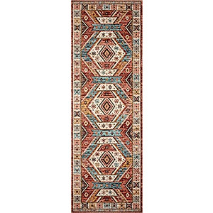 Loloi II Zion Collection ZIO-05 RED/Multi, Traditional 2'-3" x 3'-9" Accent Rug