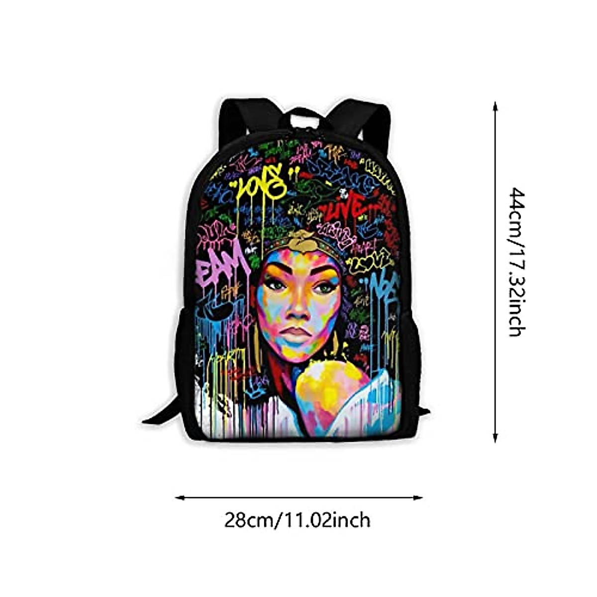 GALIRVC African Women Backpack High-capacity Laptop Bag School Bookbag for Teens Girls College Students Travel Hiking