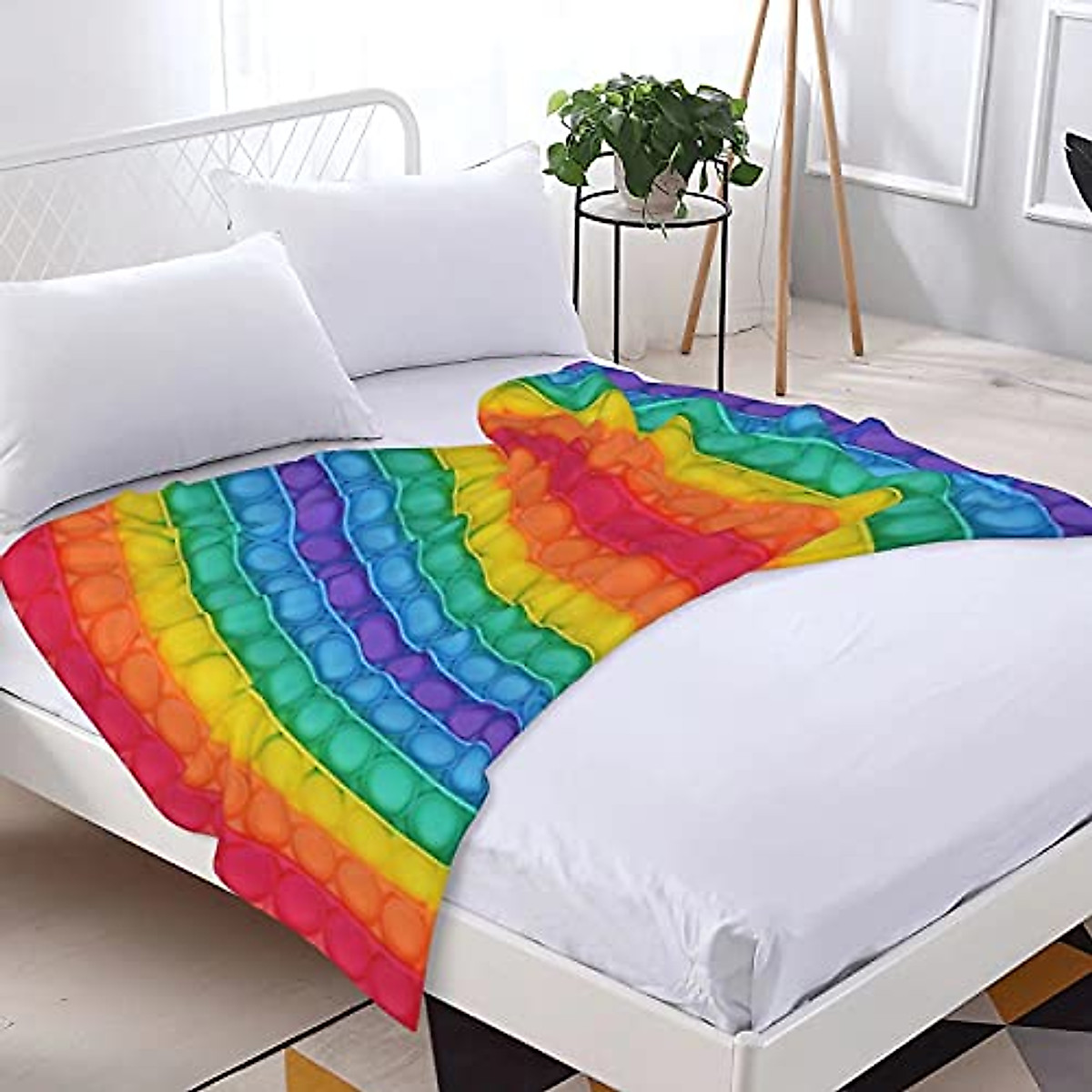 Ultra-Soft Blanket 3D Printing Flannel Throw Blanket for Couch Sofa Bed Throw Size Super Cozy and Comfy for All Seasons 1-50"x40"