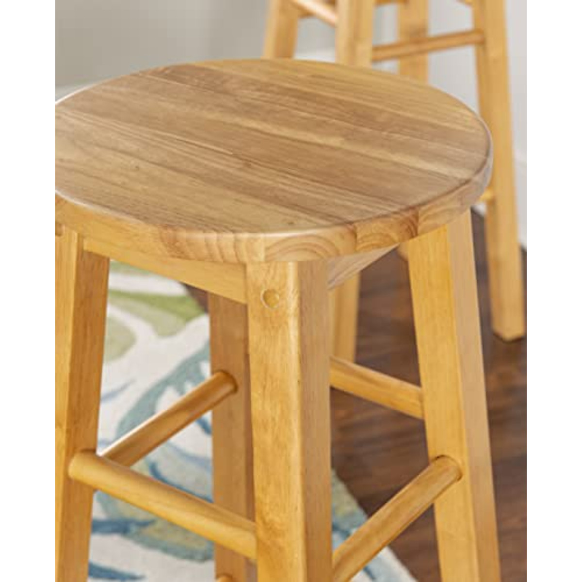 Linon 29-Inch Barstool With Round Seat