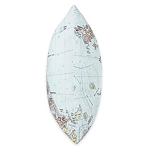 Massachusetts South Shore Beaches Hull and Nantasket Beach MA Map Throw Pillow, 16x16, Multicolor