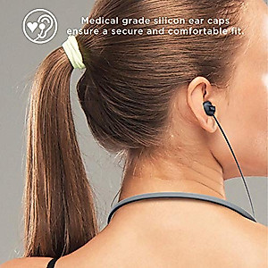 TCL SOCL300BT Wireless Bluetooth in-Ear Earbud Headphones with Noise Isolation and Extra-Long 17hr Playback Battery, Built-in Mic - Phantom Black