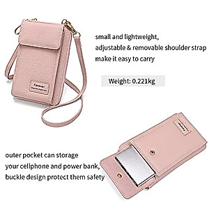 myfriday Small Leather Shoulder Bag, Crossbody Bag CellPhone Wallet Purse Lightweight Crossbody Handbags for Women