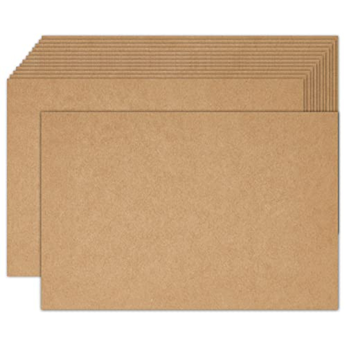 Brown Craft Cardstock 5x7 Blank Cards，Goefun 100 Pack 80lb Cover Card Stock for Invitations, Business, Greeting Cards, DIY Card Making