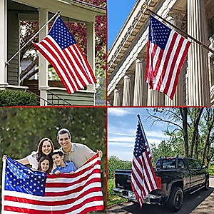 EcoNour American Flag for Outside 4x6 | Outdoor American Flag Heavy Duty Nylon Made for High Winds | Suitable for all Weather | US Flag 4x6 heavy duty outdoor | Embroidered USA Flag with Sewn Stripes